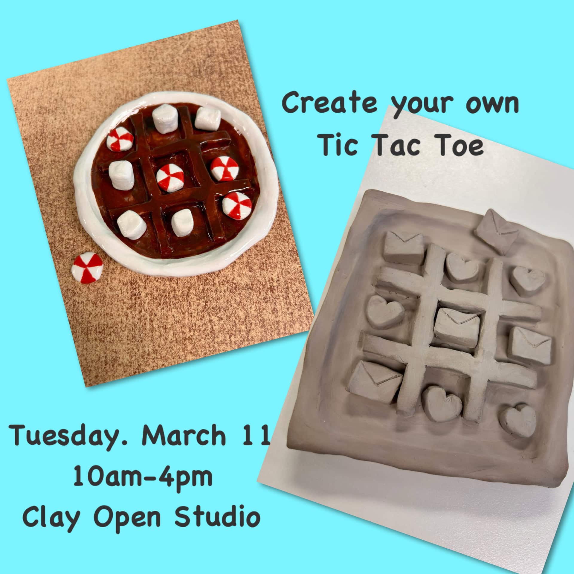 Building with CLAY - Tic Tac Toe | Patchs Playhouse